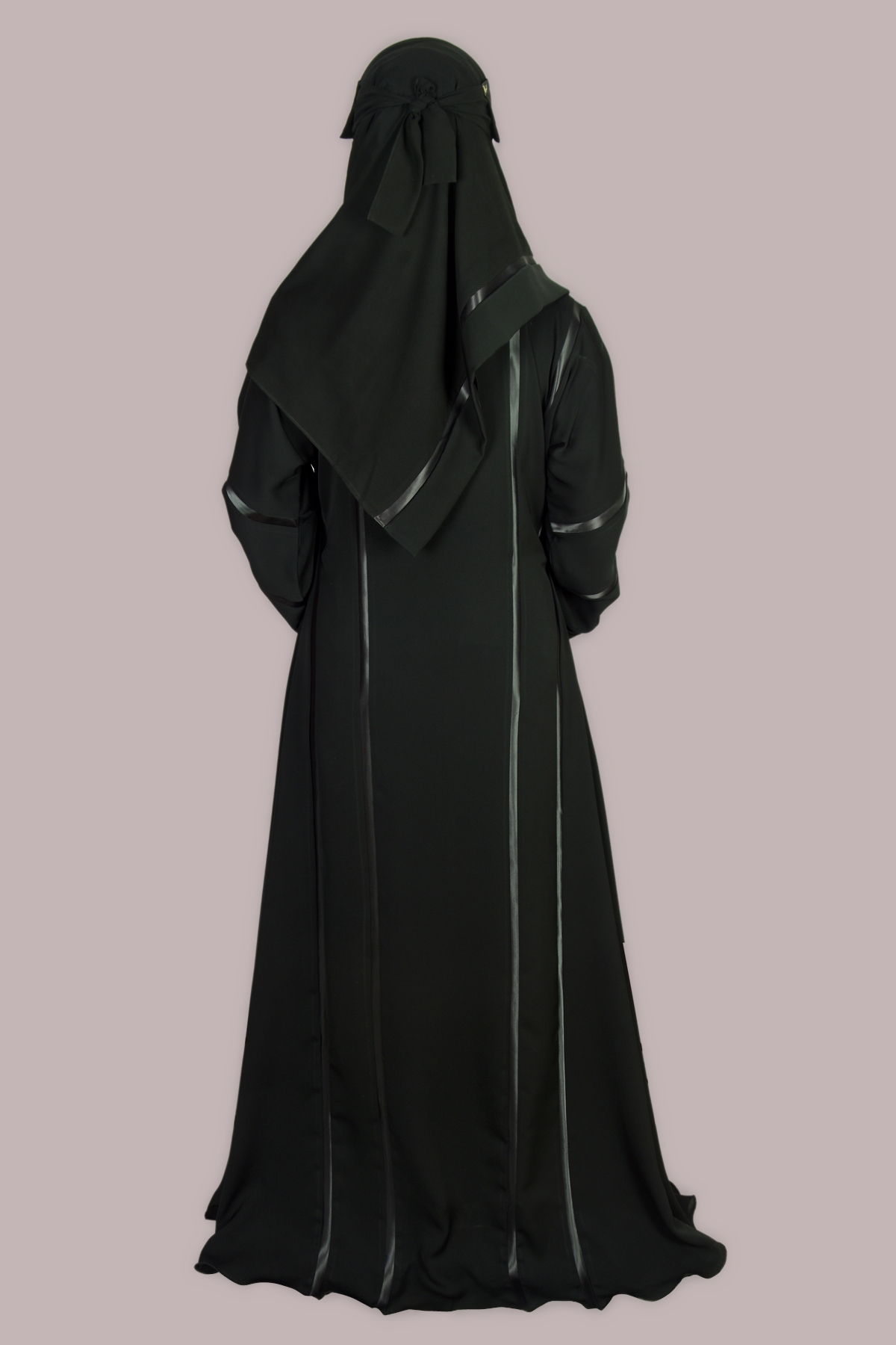 D-59 Latest Casual Dubai Style Satin Bias Combination Burkha – Abaya ...